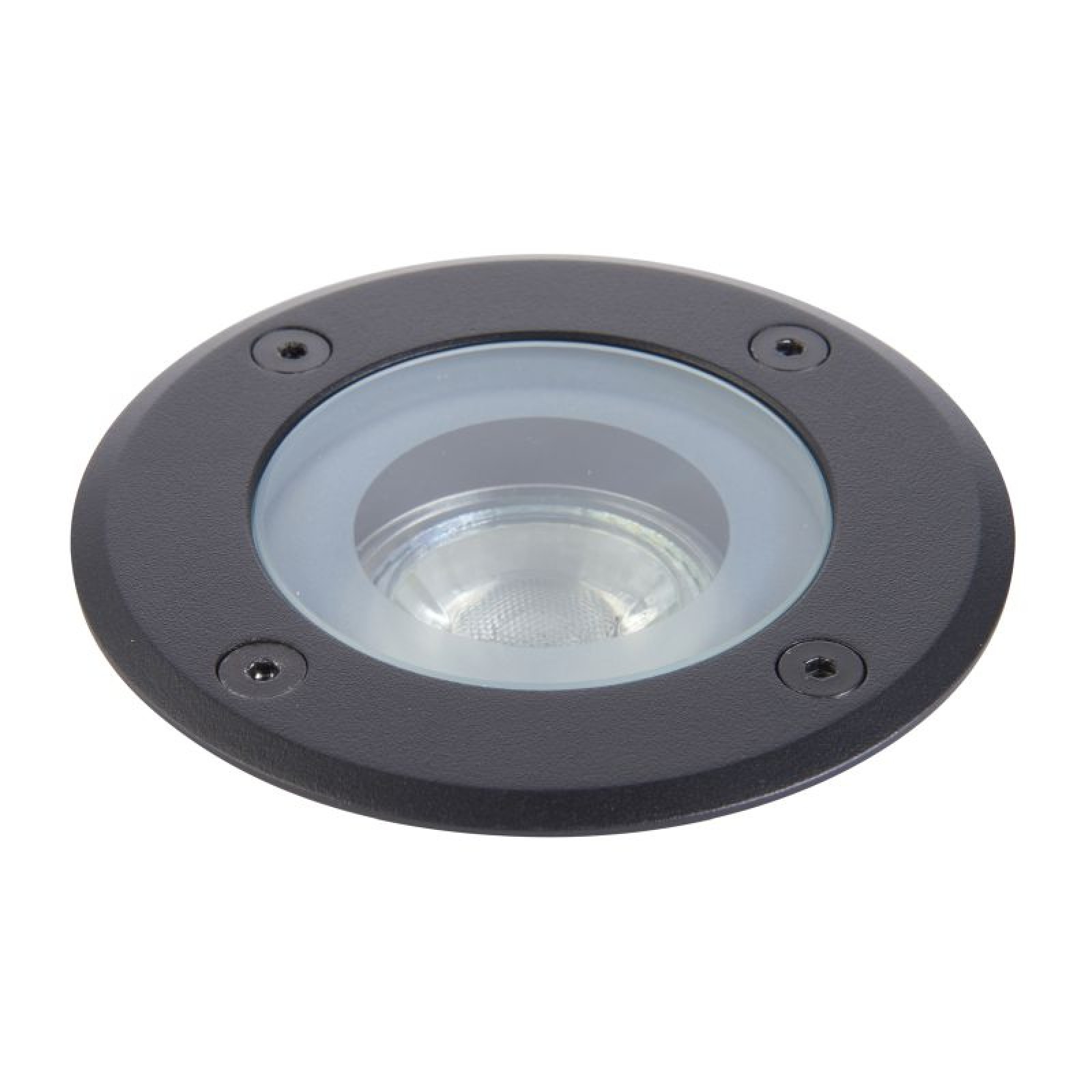 Saxby 103851 Pillar - Outdoor Matt Black Ground Recessed Light