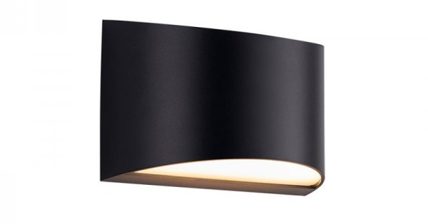 Cork Lighting EL2045/BL Clarisa - Black & White LED Bulkhead