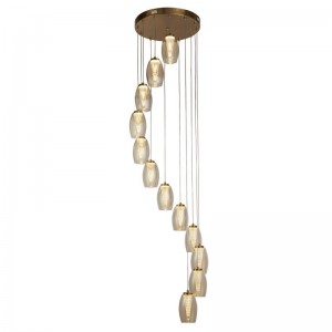 Searchlight 97291-5CP Cyclone - Bronze 5 Light LED Cluster