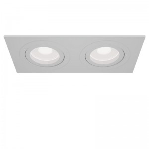 Maytoni DL029-2-02W Dot - Adjustable Twin White Recessed