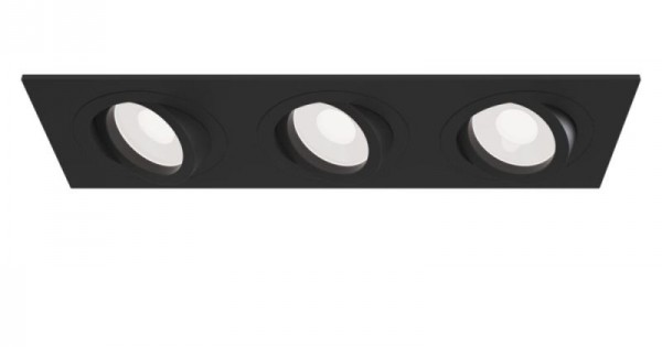 Maytoni DL024-2-03B Atom - Matt Black Recessed Downlight