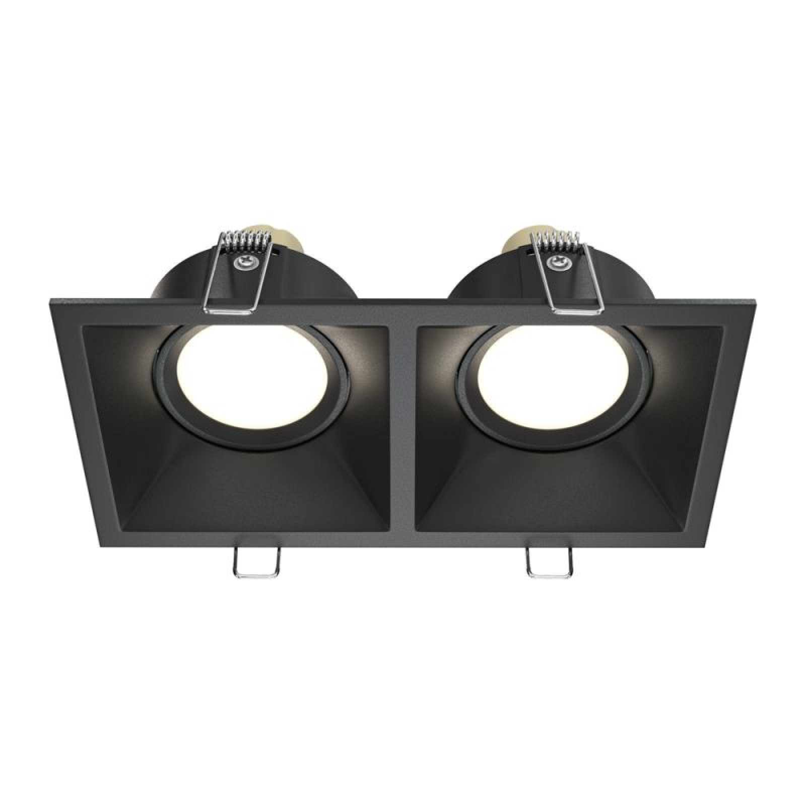 Maytoni DL029-2-02B Dot - Adjustable Twin Black Recessed
