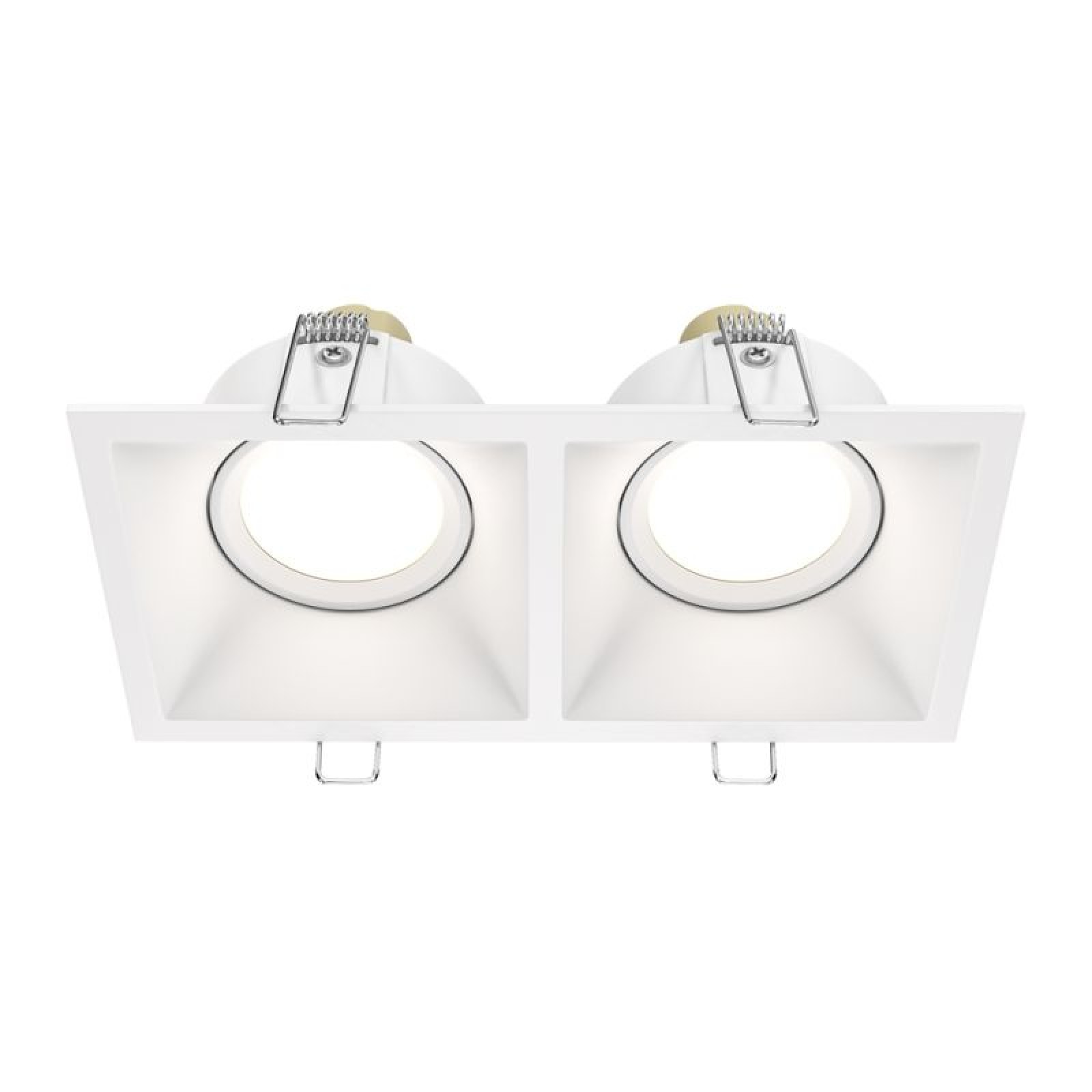 Maytoni DL029-2-02W Dot - Adjustable Twin White Recessed