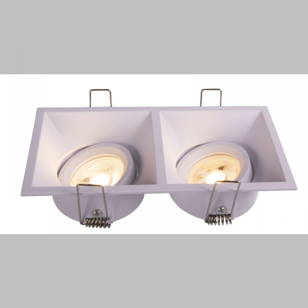 Maytoni DL029-2-02W Dot - Adjustable Twin White Recessed