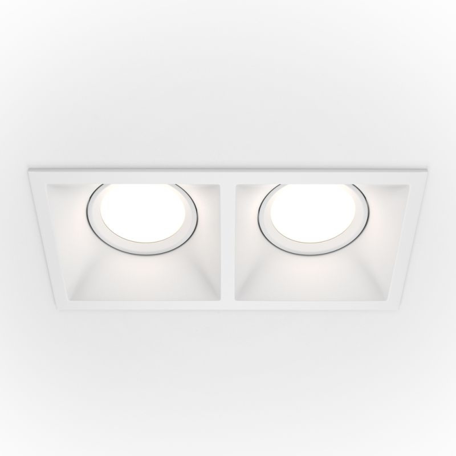 Maytoni DL029-2-02W Dot - Adjustable Twin White Recessed